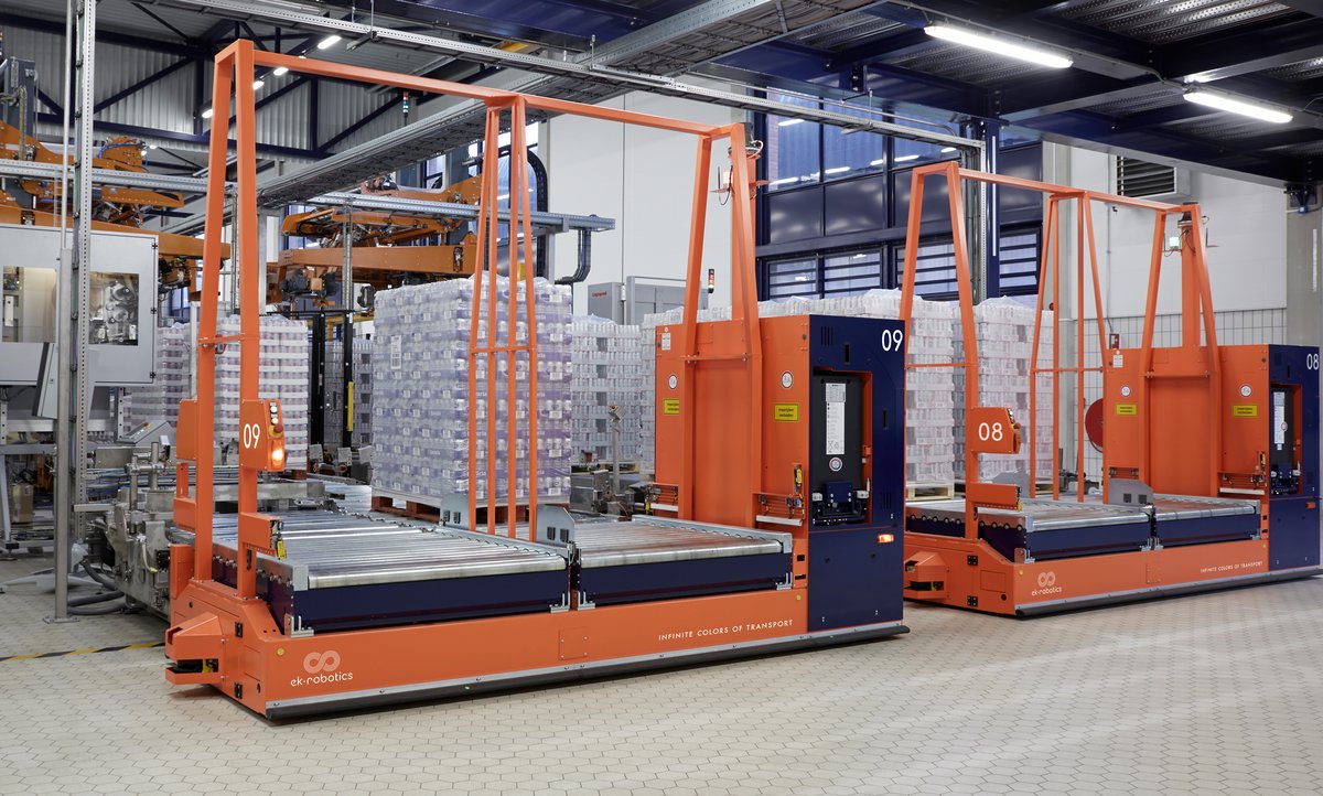 Maximum safety and efficient material flow with AGVs in the beverage ...